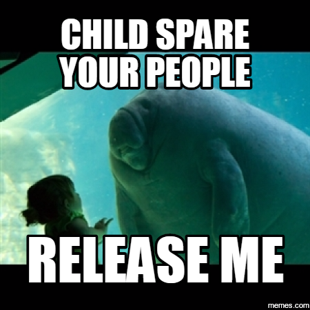 Manatee Overlord Memes Meme Creator Funny Oh The Humanatee Meme